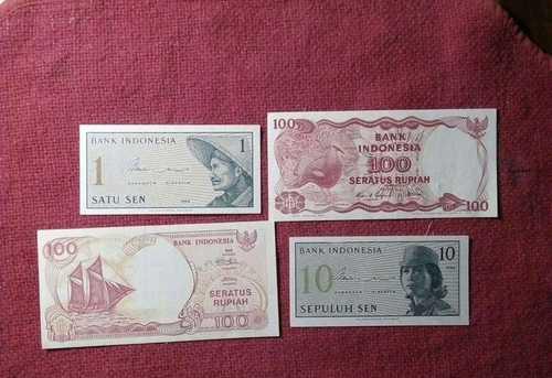 Индонезия /банкноты 4шт/ 1964/84/92год