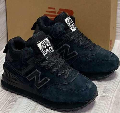 Кроссовки New Balance 574 Stone Island с мехом