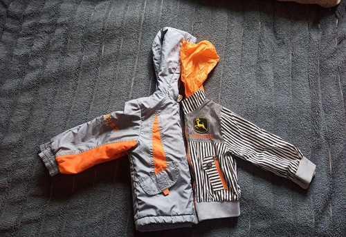 Куртка и ветровка для мальчика 98 две штуки