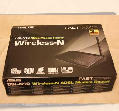 Adsl Modem Router Asus Wireless-N DSL-N10 / Wi-Fi