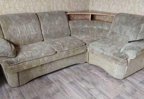 Угловой диван бу + кресло