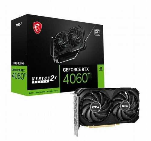 Видеокарта MSI GeForce RTX 4060 Ti Ventus 2X Black