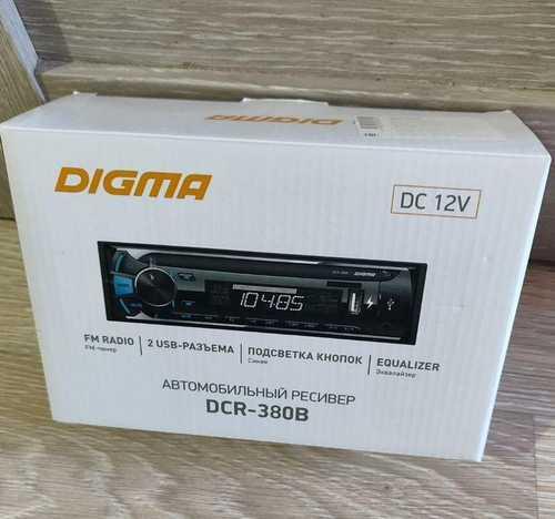 Магнитола digma dcr-380b