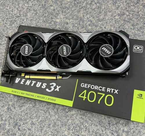 MSI RTX 4070 Ventus 3X E OC 12GB гарантия днс