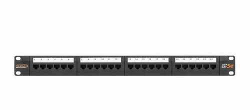 Патч-панель NikoMax NMC-RP24UD2-1U-BK