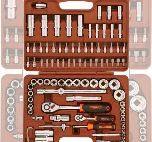 Ombra OMT94S12 набор инструмента 94 предмета 1/4' и 1/2'DR головки 12 граней\