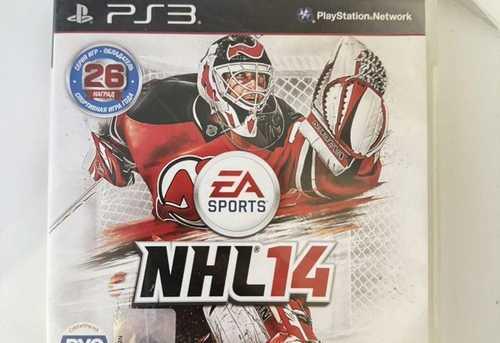 Диск для PS3 NHL14