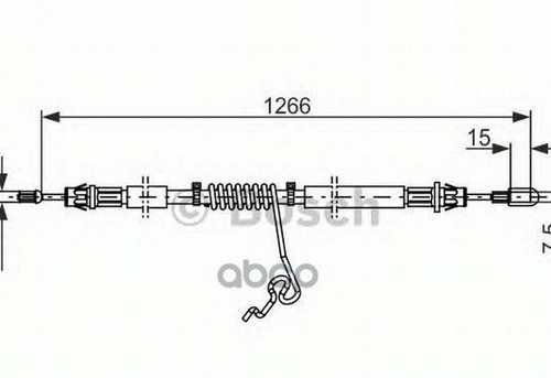 1 987 482 281 трос ручника задний правый L126