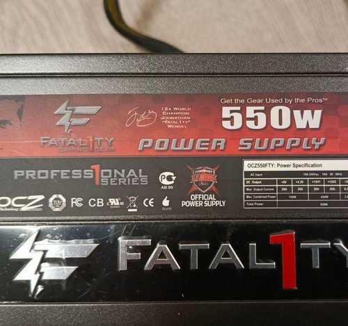 Блок питания OCZ Fatal1ty 550w