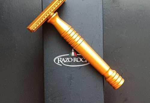 Т-образная бритва RazoRock Lupo Gold станок