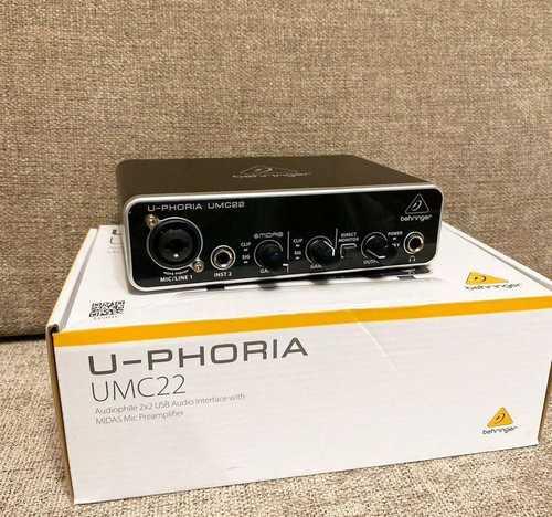 Внешняя звуковая карта behringer u phoria umc22