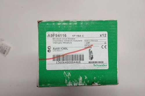 Schneider Electric A9F94116 iC60L 1P 16A C