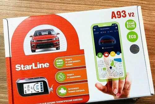 Сигнализация Starline A93 V2 2canlin ECO