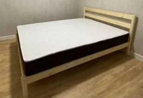 2 спальная новая кровать из массива (180"200)