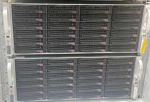 Сервер SuperMicro X9DRD-7LN4F (хранилище, nas)