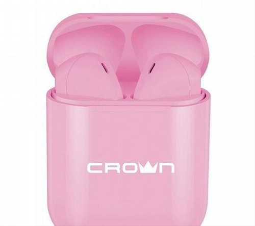 Наушники Bluetooth Crown cmtws 5005 розовые