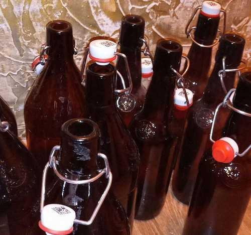 Бутылка с бугельной пробкой