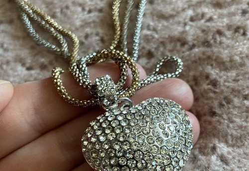 Колье Swarovski сердце