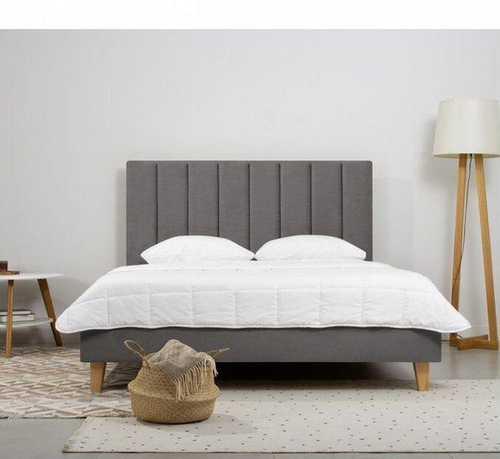 Кровать Скаун 180 Velvet Grey