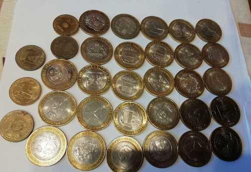 10 рублей памятные биметаллические монеты