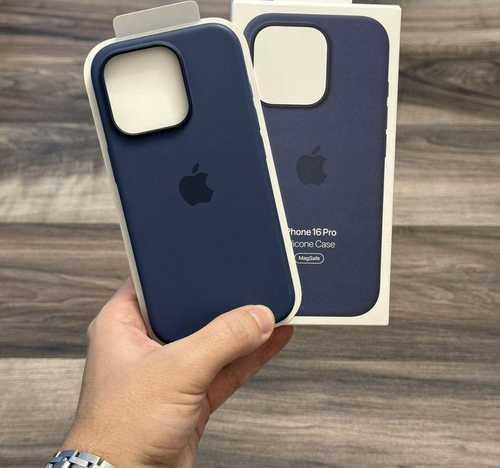 iPhone 16 Pro Silicone Case Denim (Оригинал)