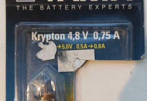 Лампа Varta Krypton 4.8 V 0.75 A для фонаря