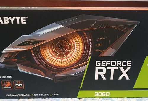 Новая Nvidia Gigabyte RTX3060 12GB гарантия 3 года