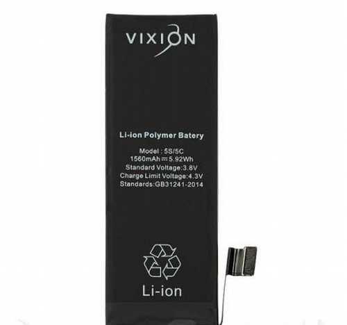 Аккумулятор для iPhone 5S/5C Vixion 1560 mAh с мо