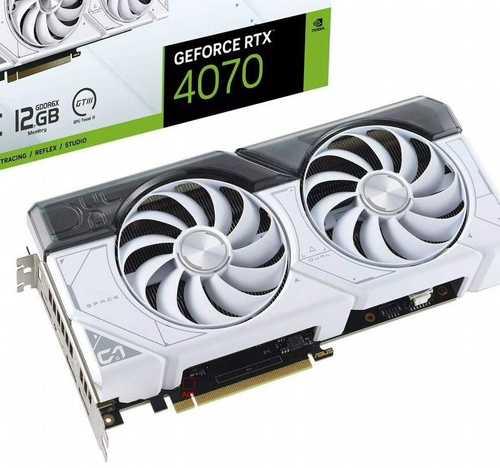 Видеокарта Rtx 4070 Asus Dual White