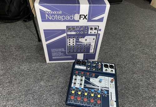 Soundcraft Notepad-8FX Как Новый