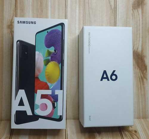 Коробки от телефонов Samsung galaxy A6, A51