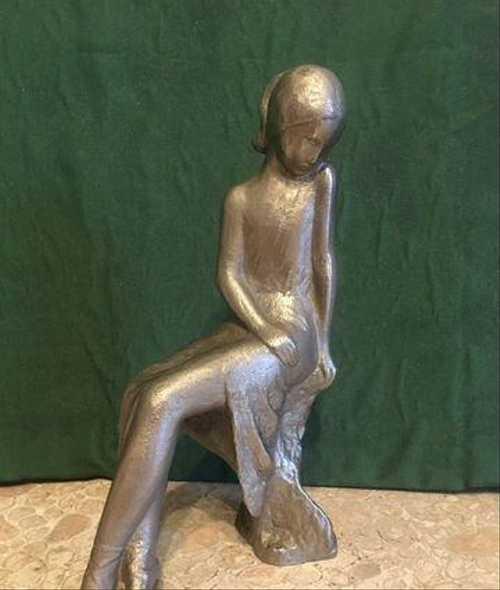 Статуэтка «Сидящая балерина» силумин