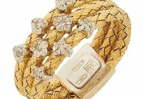 Золотое кольцо с бриллиантом 750