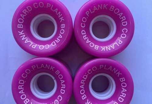 Колеса скейт лонгборд Plank 60mm pink