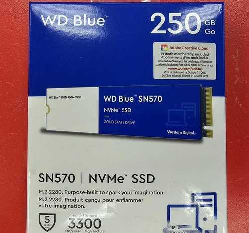 250 гб SSD M.2 накопитель WD Blue SN570