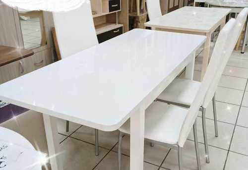Стол раздвижной белый кухонный