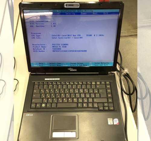 Ноутбук fujitsu siemens amilo pi2550