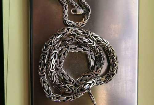 Серебряная цепочка с браслетом