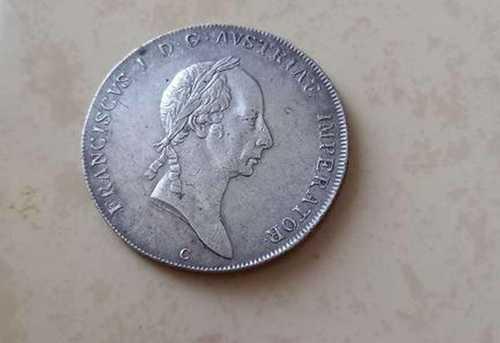 Монета талер Австрия 1826г