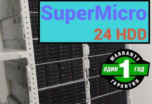 SuperMicro 24 HDD Дисковая полка / корпус 800w 4U