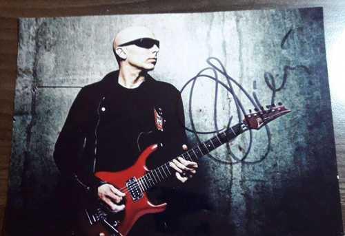 Joe Satriani фото с афтографом