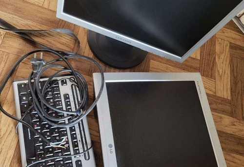 Мониторы Самсунг, LG и клавиатуры