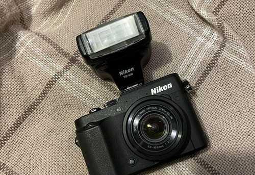 Nikon coolpix p7800 со вспышкой nikon sb-400