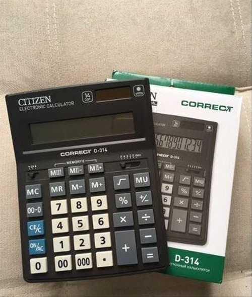 Калькулятор Citizen D-314
