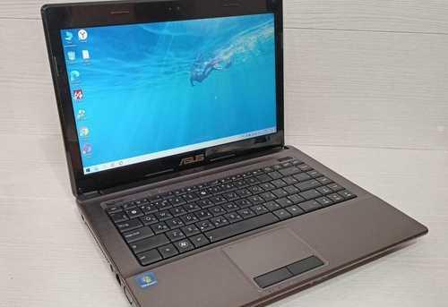 Ноутбук Asus X44H на Core i5-2450M, 8Гб, SSD 256Гб