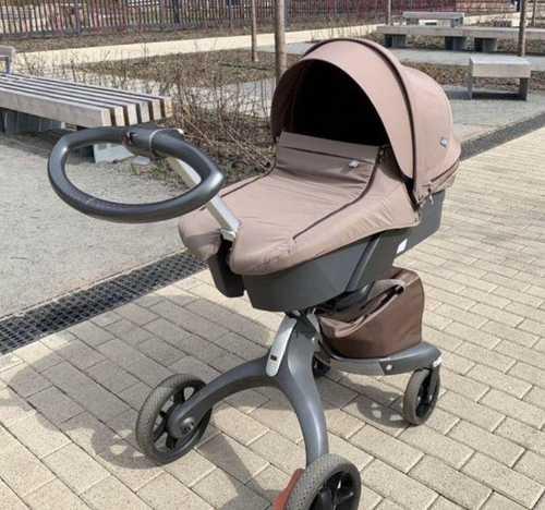 Коляска Stokke Xplory V5 Люлька + прогулочный блок