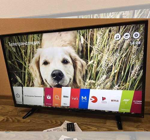 Телевизор 4к LG 43 дюйма 110 см SMART TV Wi-Fi