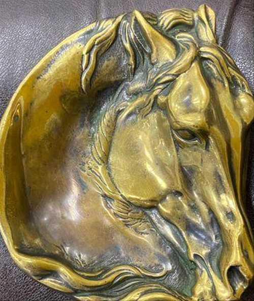 Пепельница Лошадь Конь 19 век Лансере