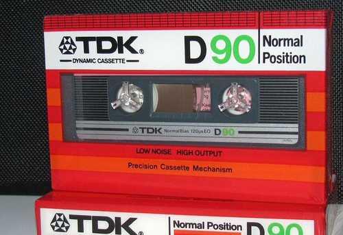 Аудиокассеты TDK D90 1982 г. Japan