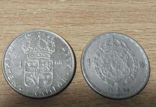 Серебряные монеты швеция